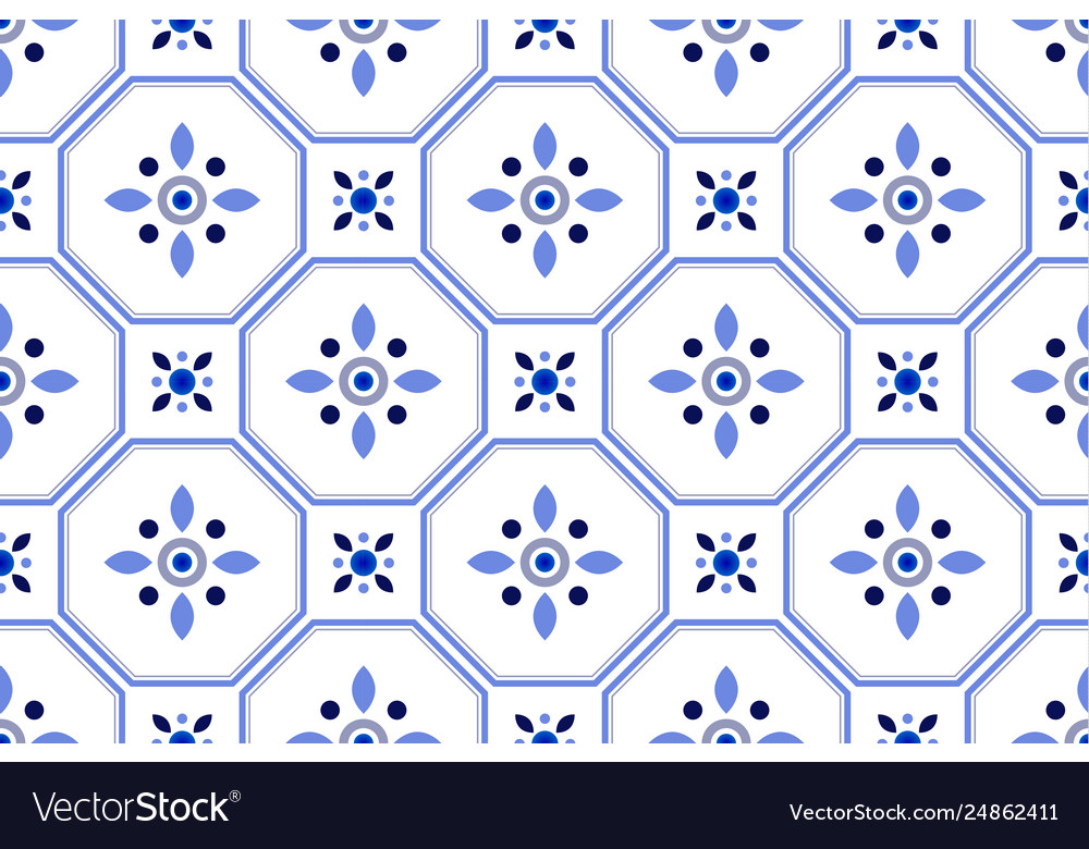 Cute tile pattern Royalty Free Vector Image - VectorStock