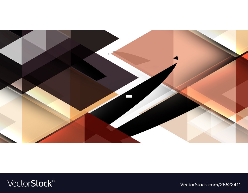 Modern Mosaic Triangle Template Background Great Vector Image