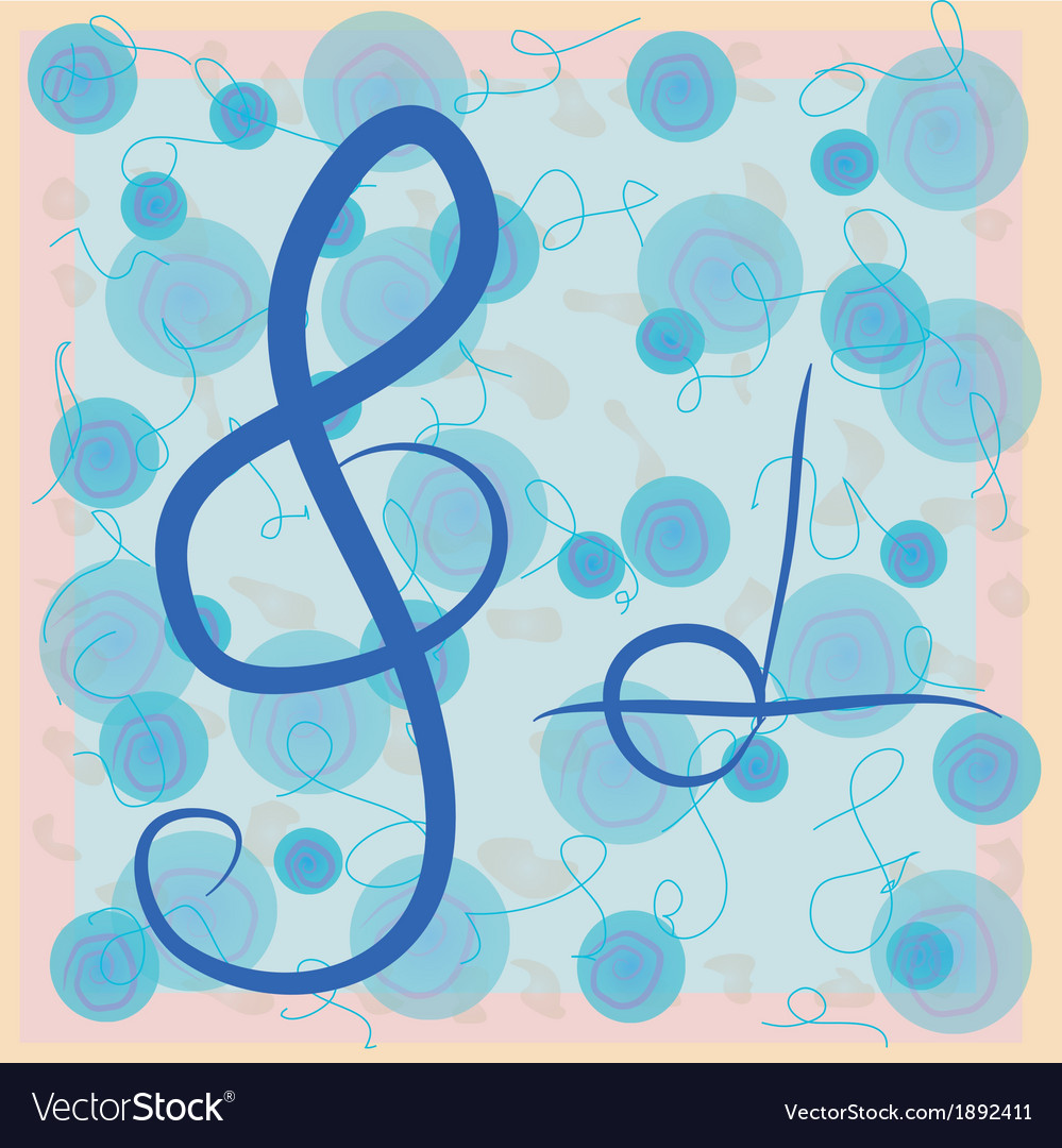 Musical notes doodle style Royalty Free Vector Image