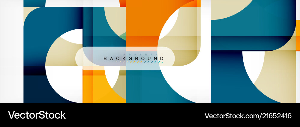 Color square shapes geometric modern abstract Vector Image