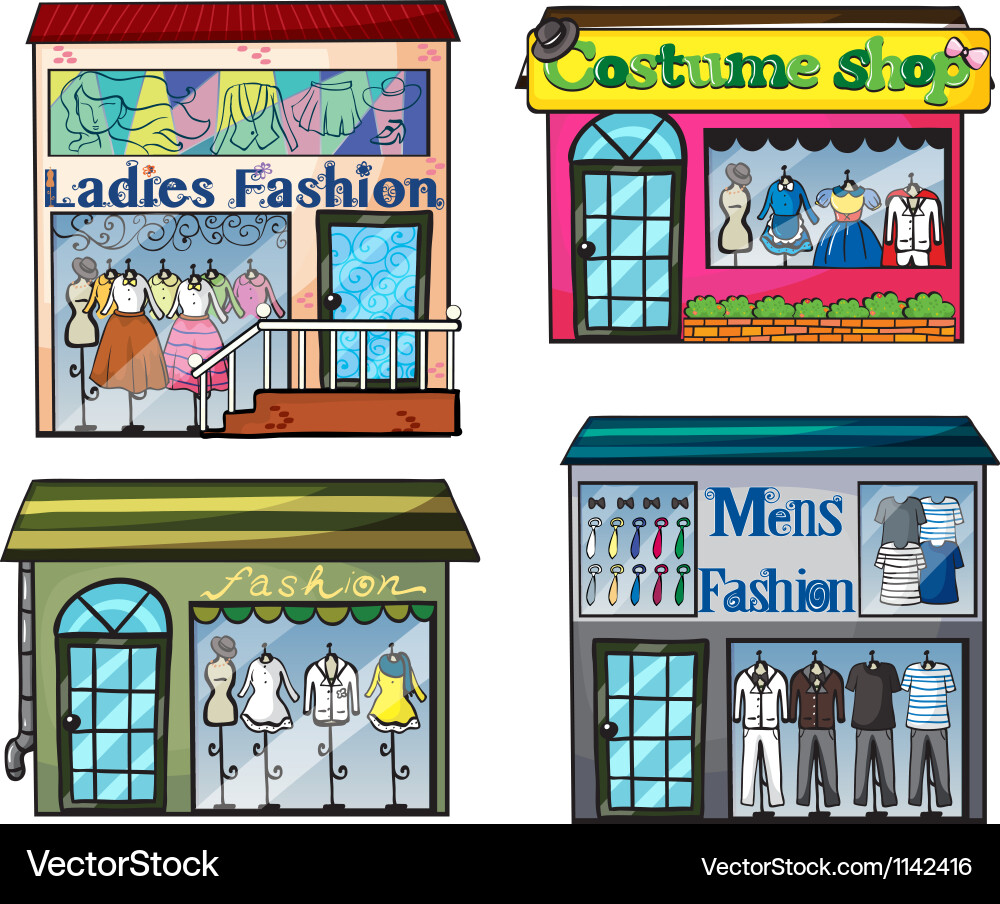 Fashion Shop Royalty Free Vector Image - VectorStock