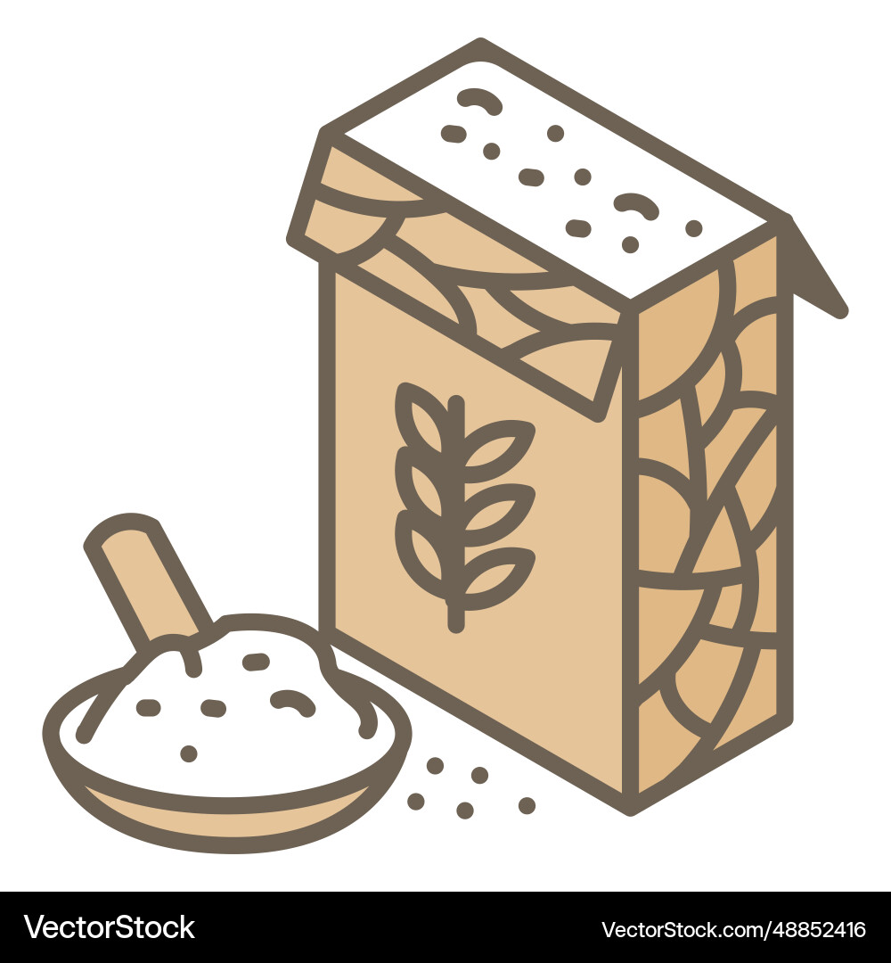 Fractal flour box colors troke Royalty Free Vector Image