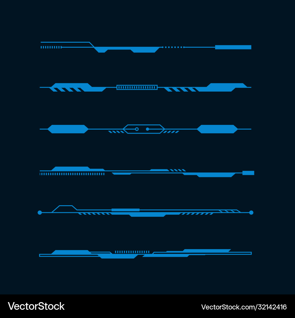 Futuristic user interface Royalty Free Vector Image