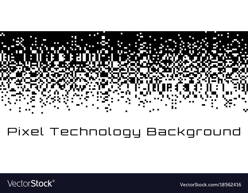 Pixel abstract technology gradient background Vector Image