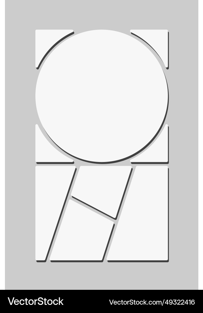 Template collage of five frames images photos Vector Image