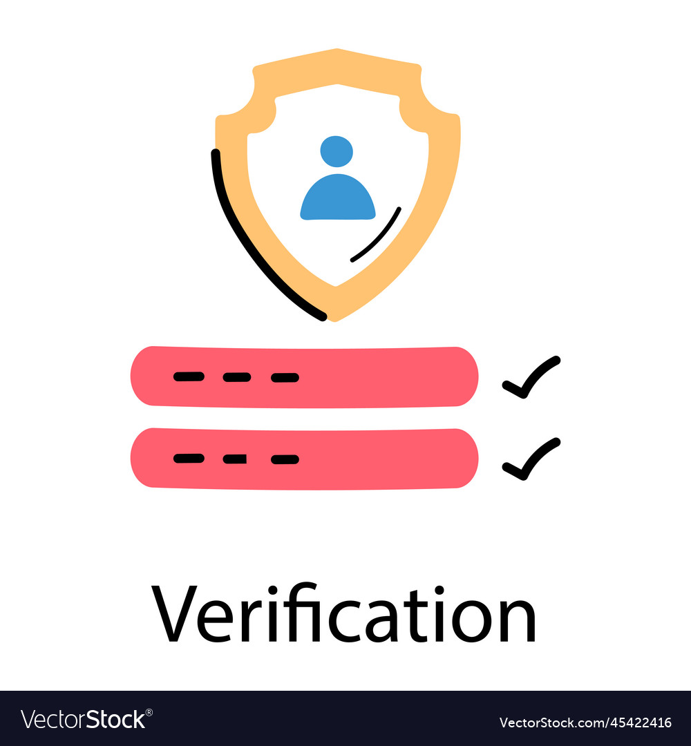 Verification Royalty Free Vector Image - VectorStock