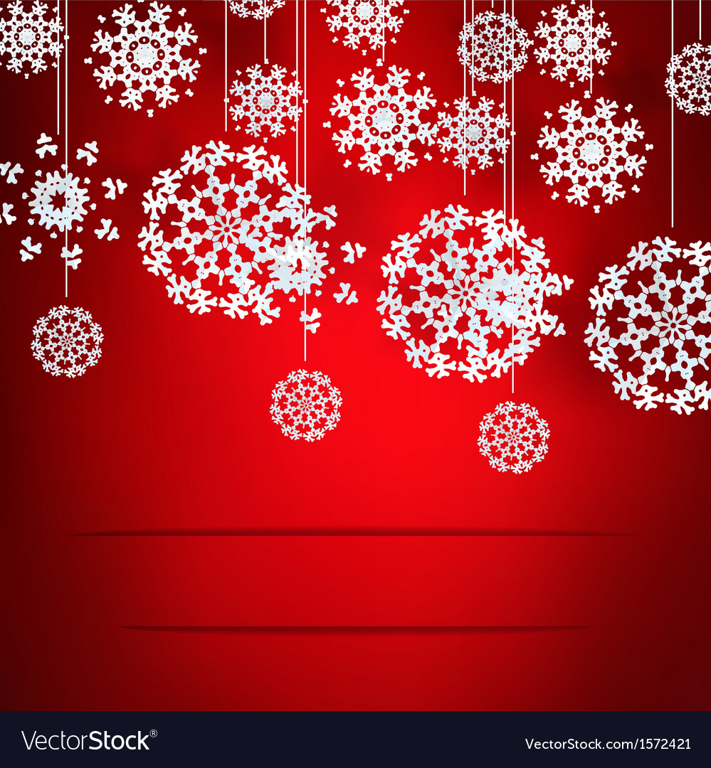 Christmas background with snowflakes pattern Vector Image
