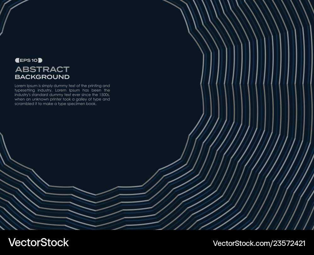Dark blue geometric zig zag line of abstract Vector Image