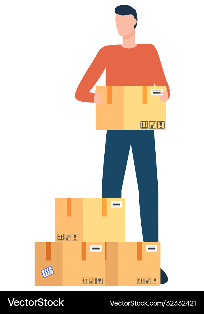 Delivery service international business parcels Vector Image