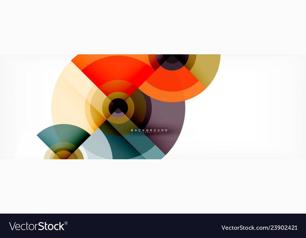 Geometric circle abstract background creative Vector Image