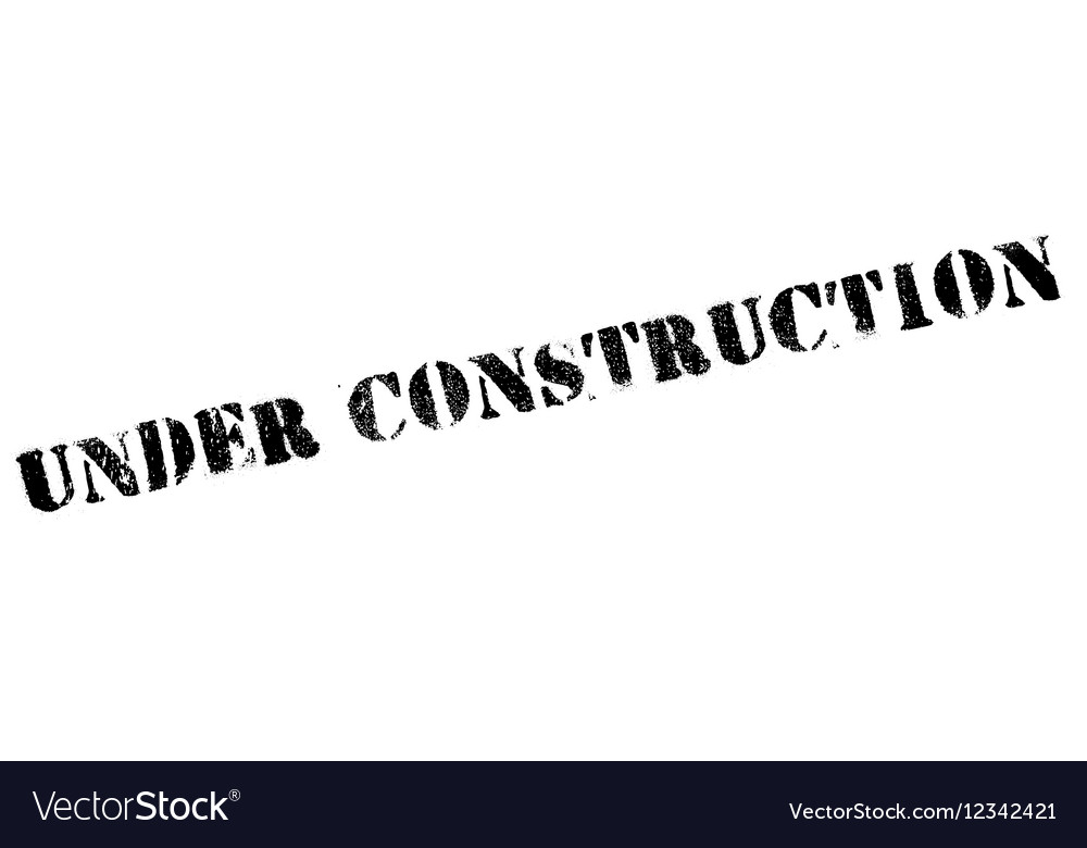 Under construction rubber stamp Royalty Free Vector Image