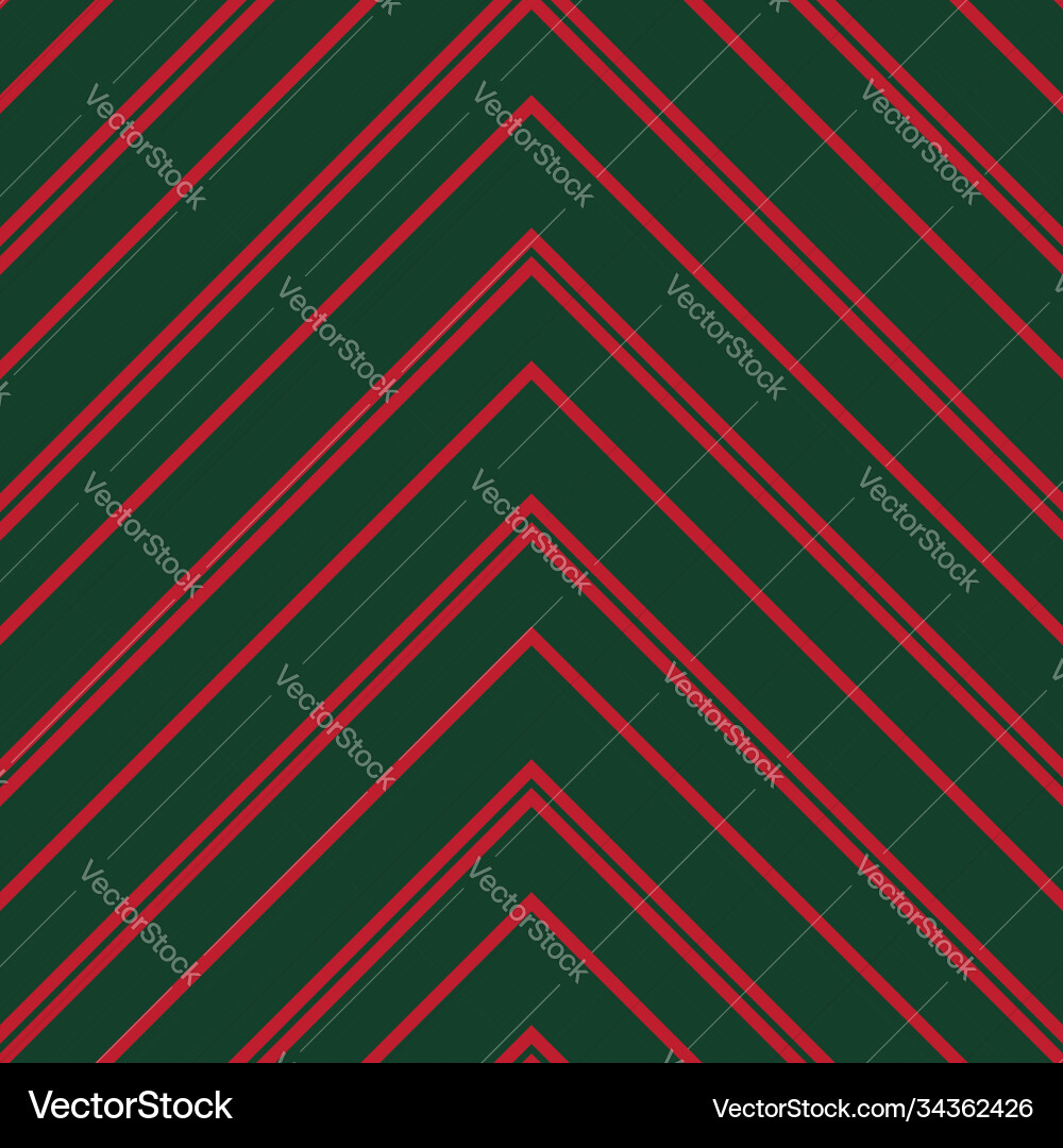 Christmas chevron diagonal stripes seamless Vector Image