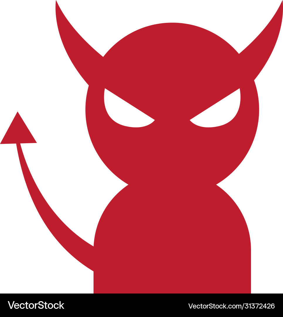 Devil logo Royalty Free Vector Image - VectorStock