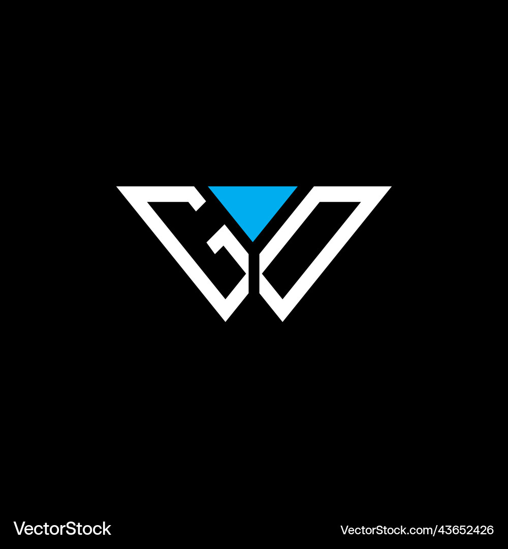 Gd letter logo creative design with graphic abc Vector Image