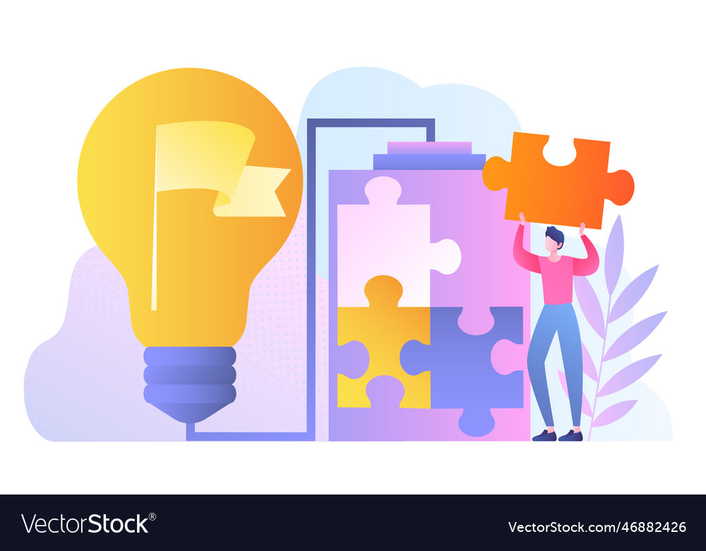 Hyperfocus idea concept Royalty Free Vector Image