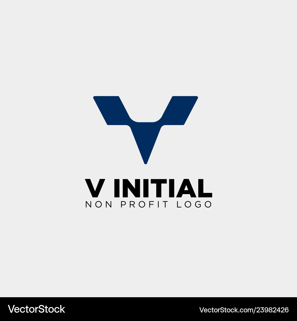 Letter v creative business logo template icon Vector Image