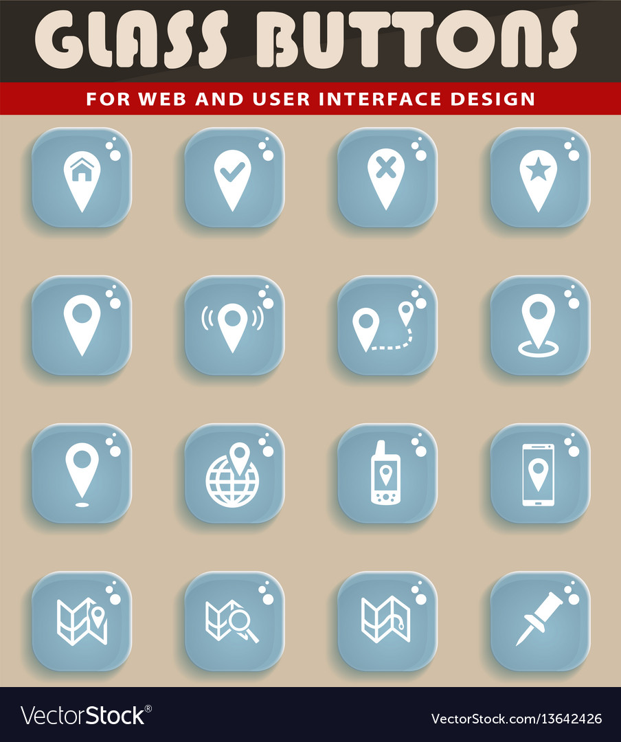 Pointer and maps Royalty Free Vector Image - VectorStock
