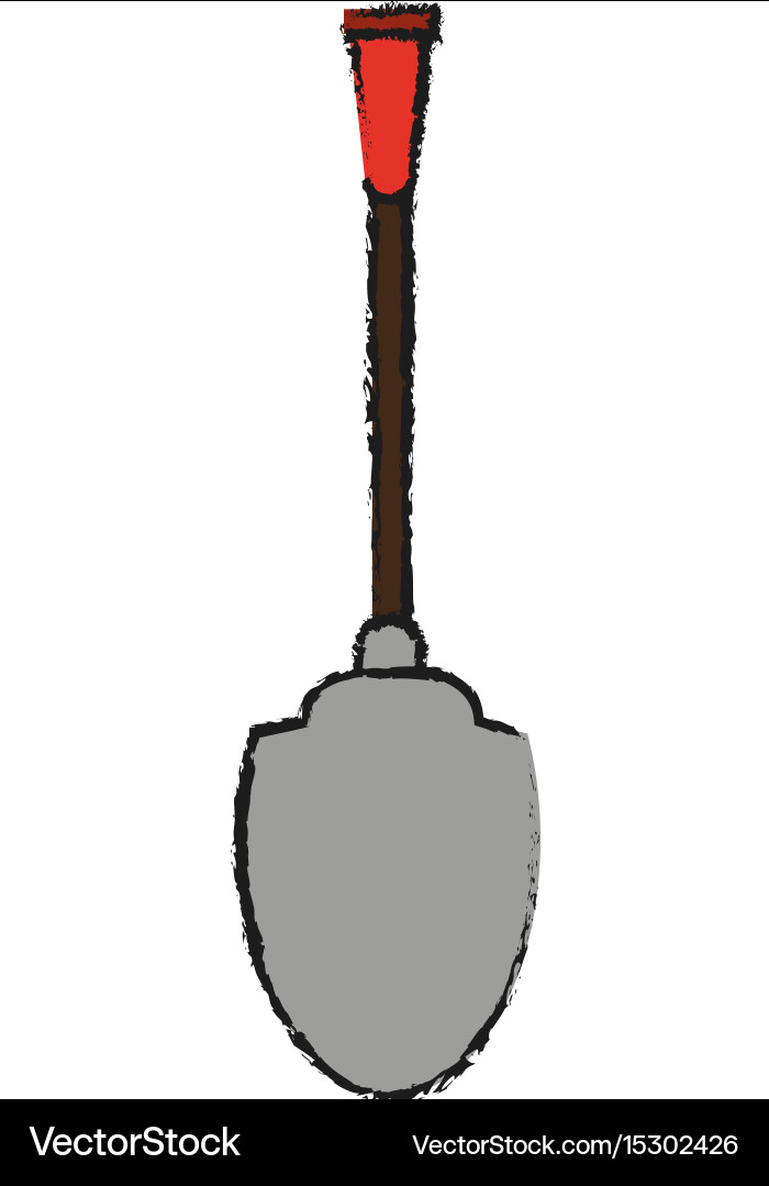 Shovel tool icon image Royalty Free Vector Image