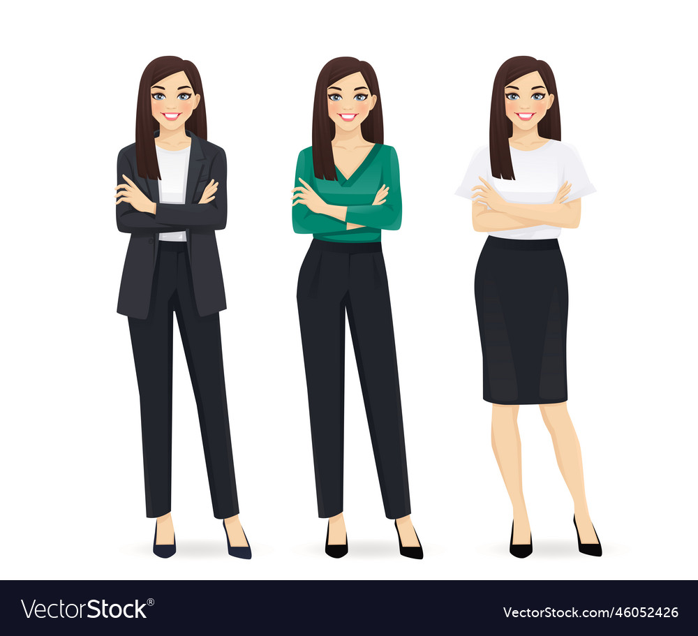 Young business woman Royalty Free Vector Image