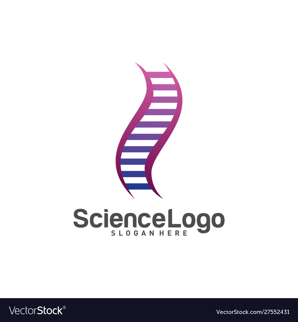 Dna logo design concept creative Royalty Free Vector Image
