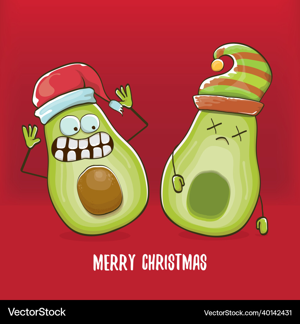 Merry christmas funky greeting card Royalty Free Vector
