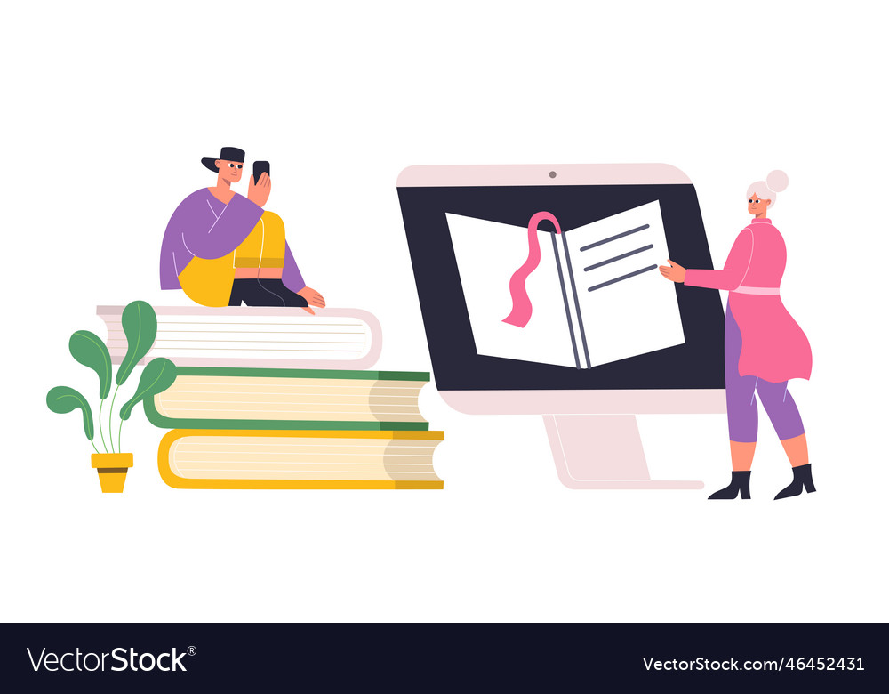 Online learning digital workshop tutorials Vector Image