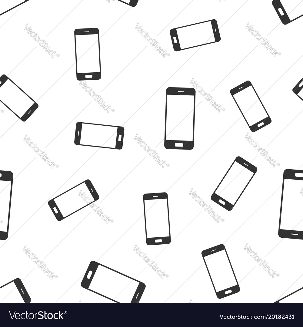 Smartphone seamless pattern background flat Vector Image