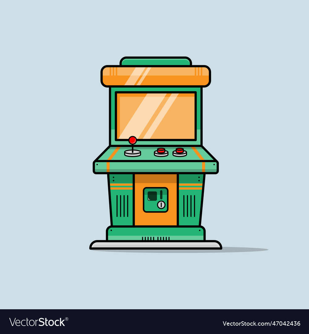 Big arcade machine Royalty Free Vector Image - VectorStock