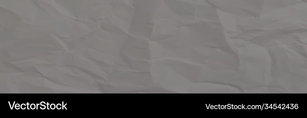 Dark wrinkled paper with many different curves Vector Image