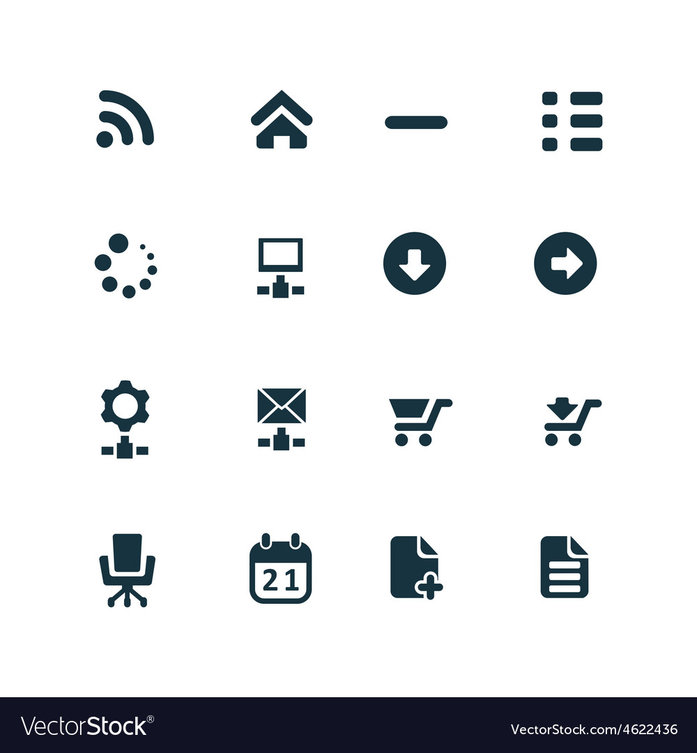 Development soft icons set Royalty Free Vector Image