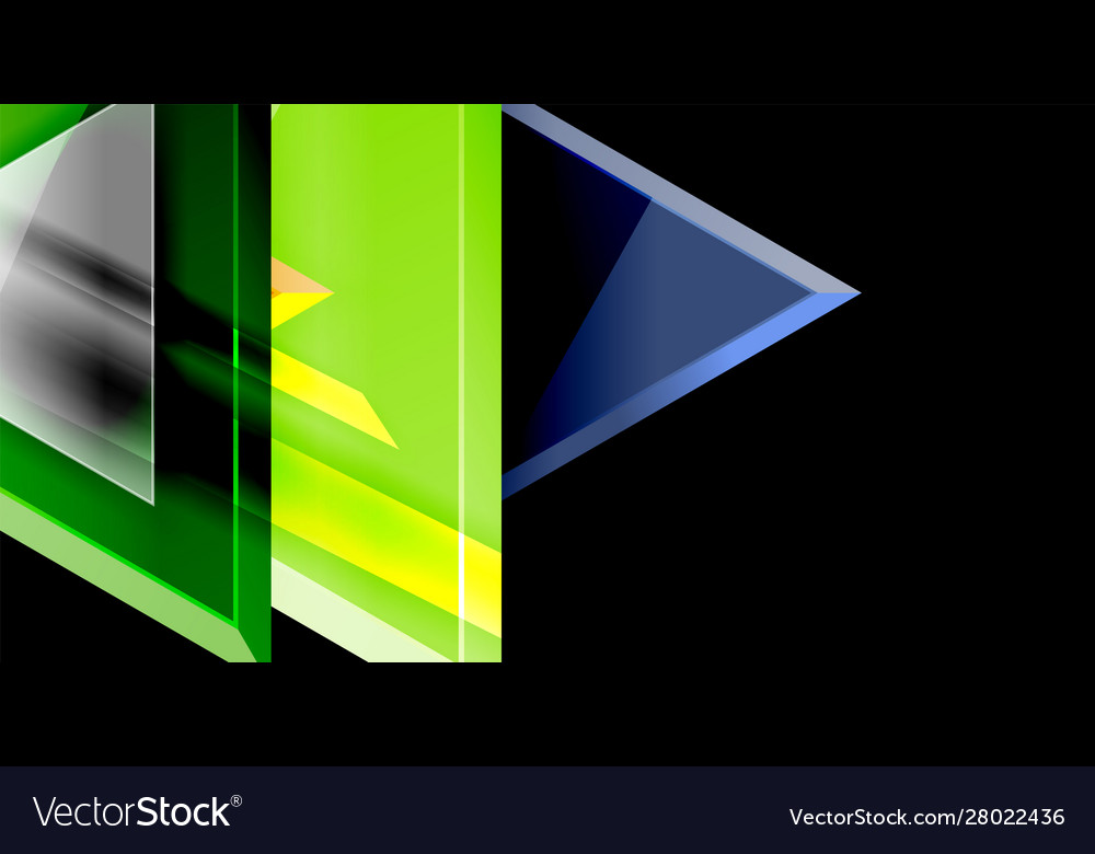 Dynamic triangle composition abstract background Vector Image