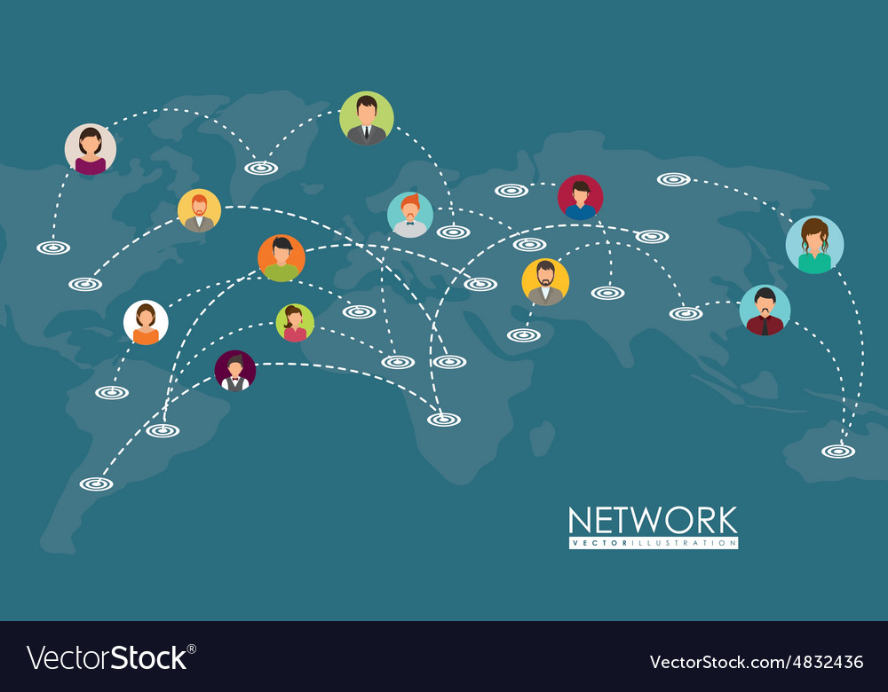 Network design Royalty Free Vector Image - VectorStock