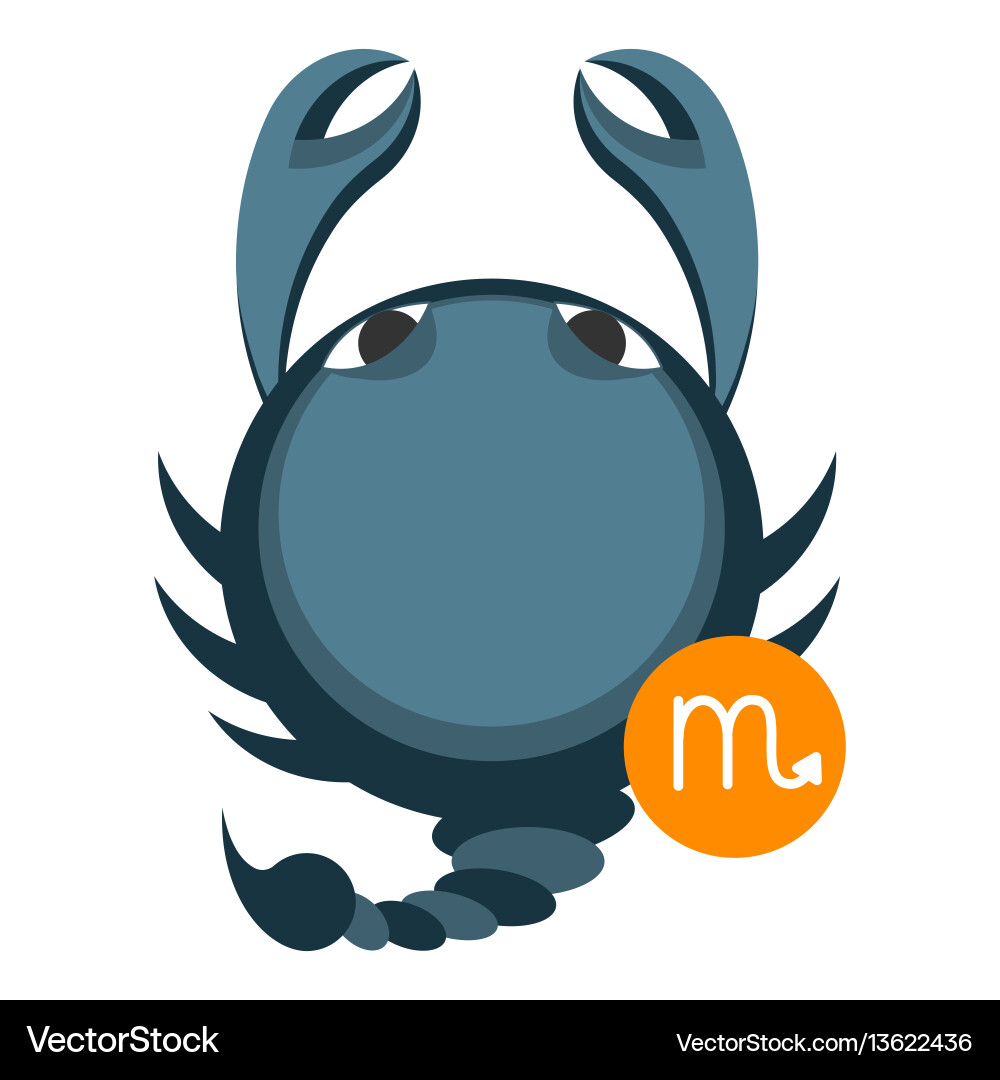 Scorpius or scorpio astrology sign isolated Vector Image