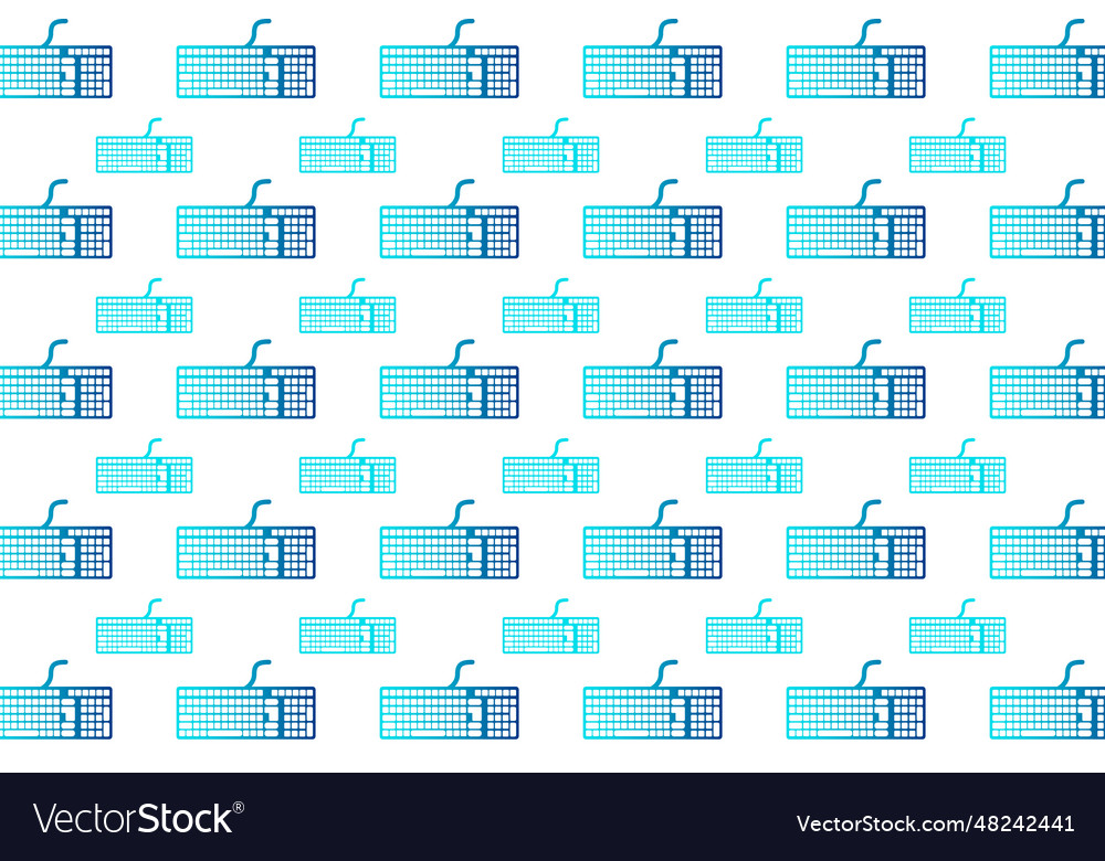 Abstract computer keyboard pattern background Vector Image
