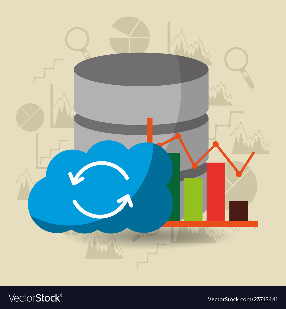 Data center technology Royalty Free Vector Image