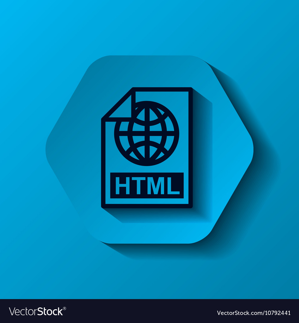 File format button icon Royalty Free Vector Image