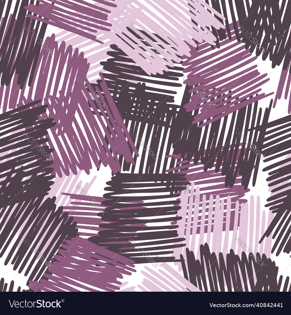 Hand drawn scribbles seamless pattern abstract Vector Image