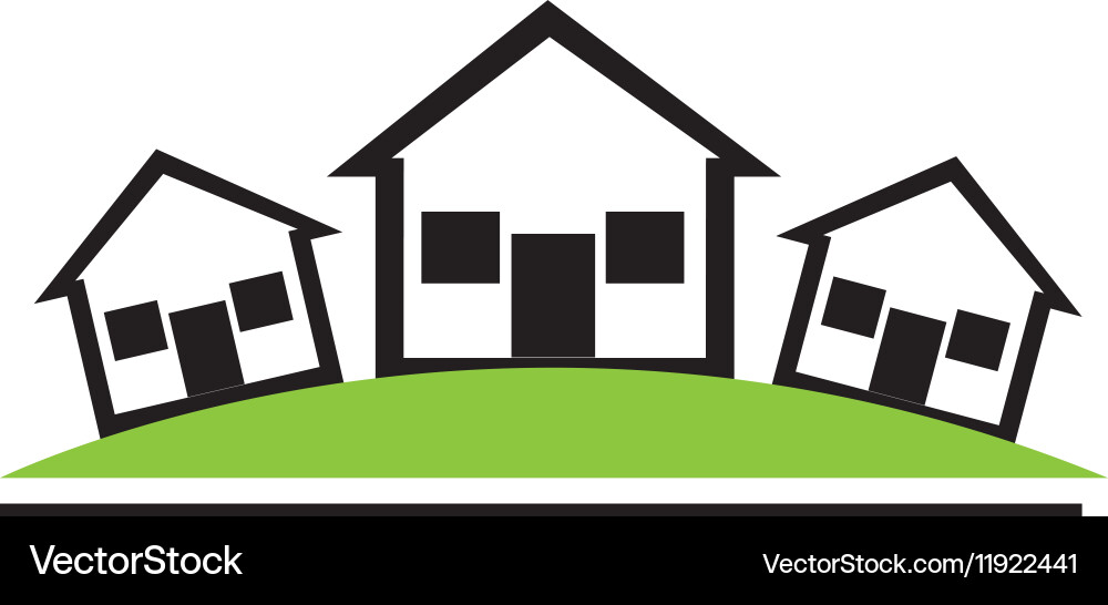 House real estate icon Royalty Free Vector Image