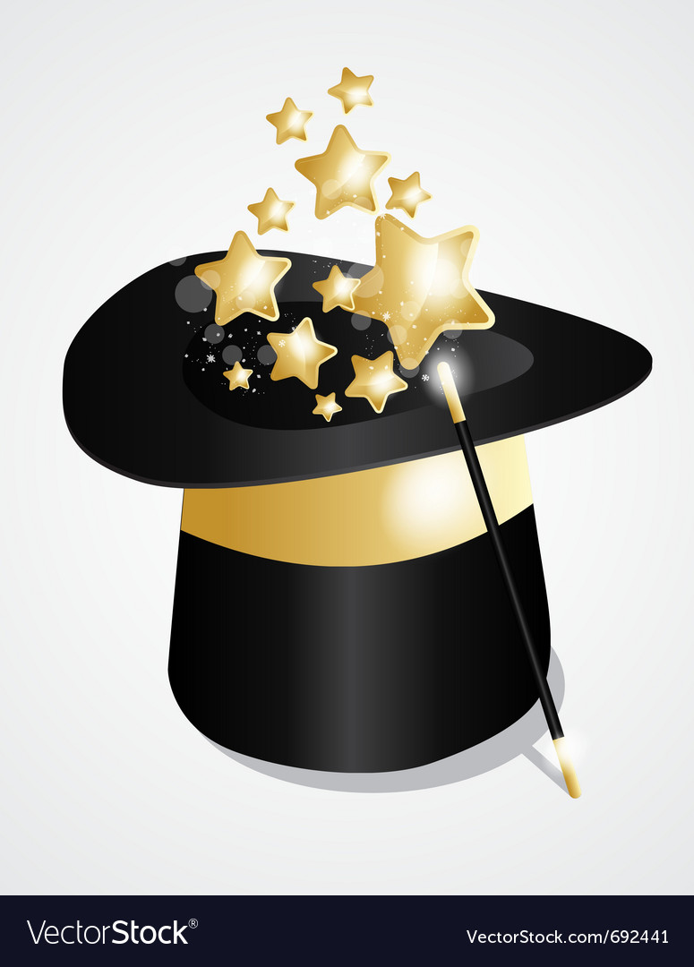 Magic hat Royalty Free Vector Image - VectorStock