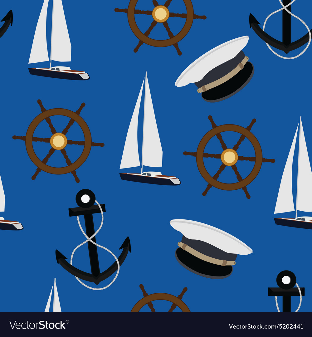 Navy pattern Royalty Free Vector Image - VectorStock