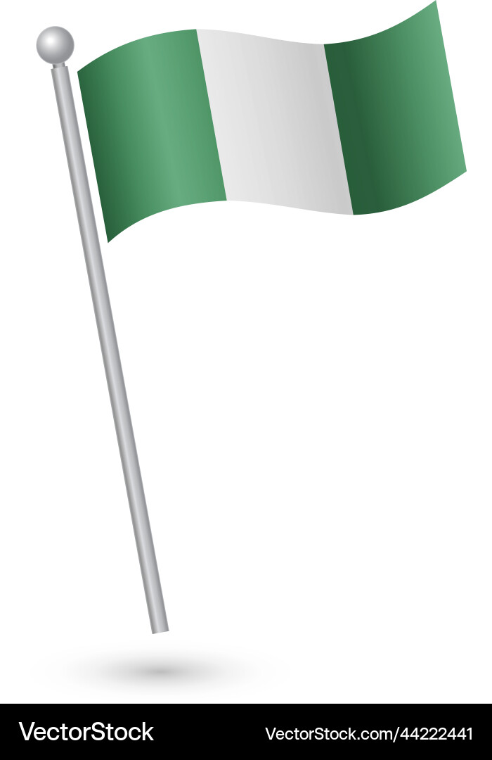 Nigeria national flag Royalty Free Vector Image