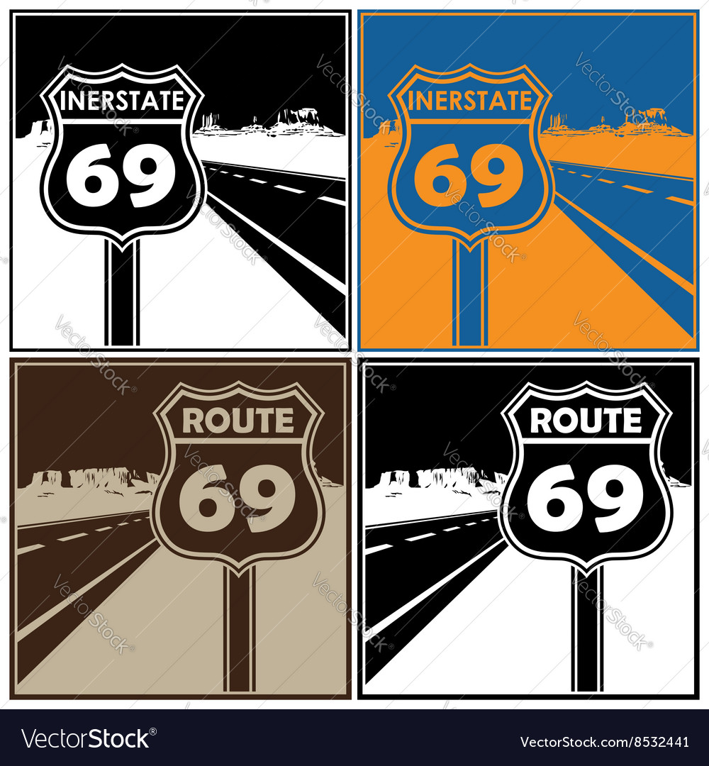 Route Royalty Free Vector Image - VectorStock