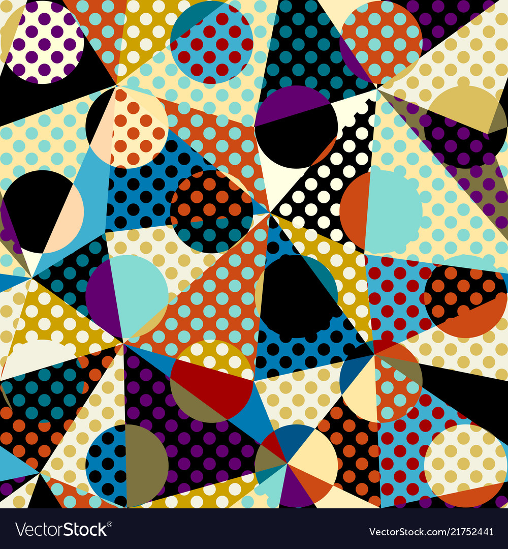 Seamless polka dot pattern Royalty Free Vector Image