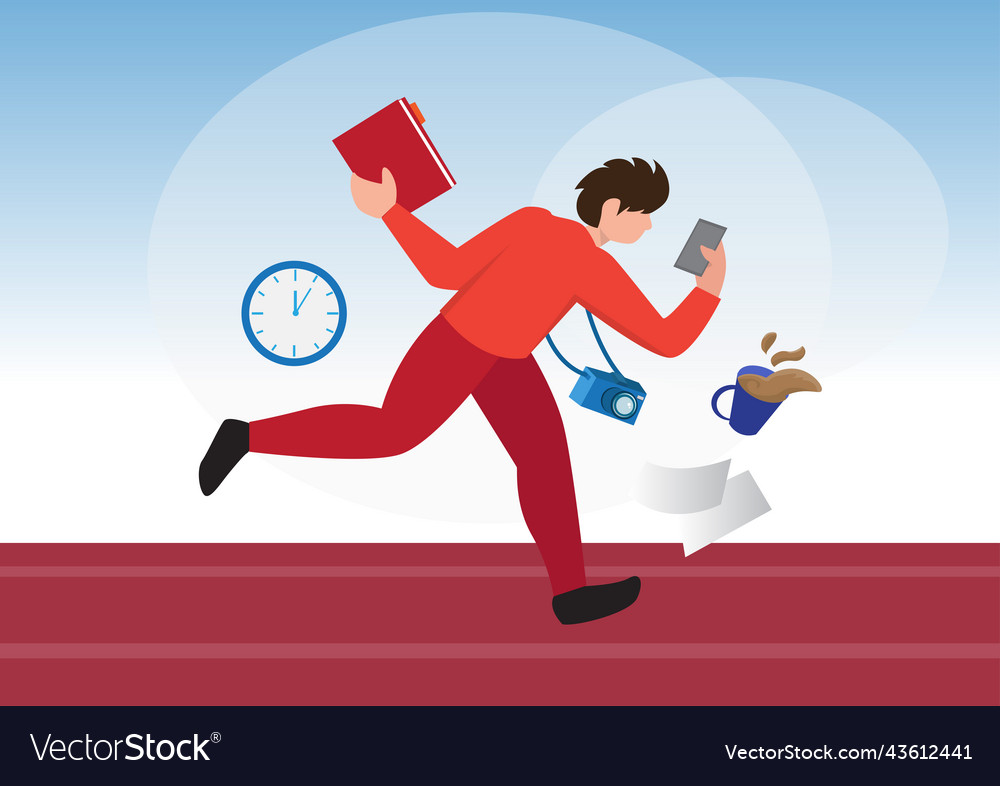 Timeout work deadlines time countdown or time Vector Image