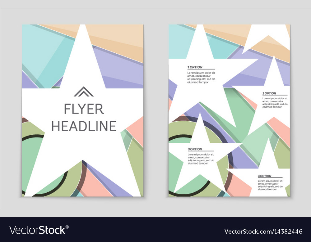 Abstract layout background set for art Royalty Free Vector