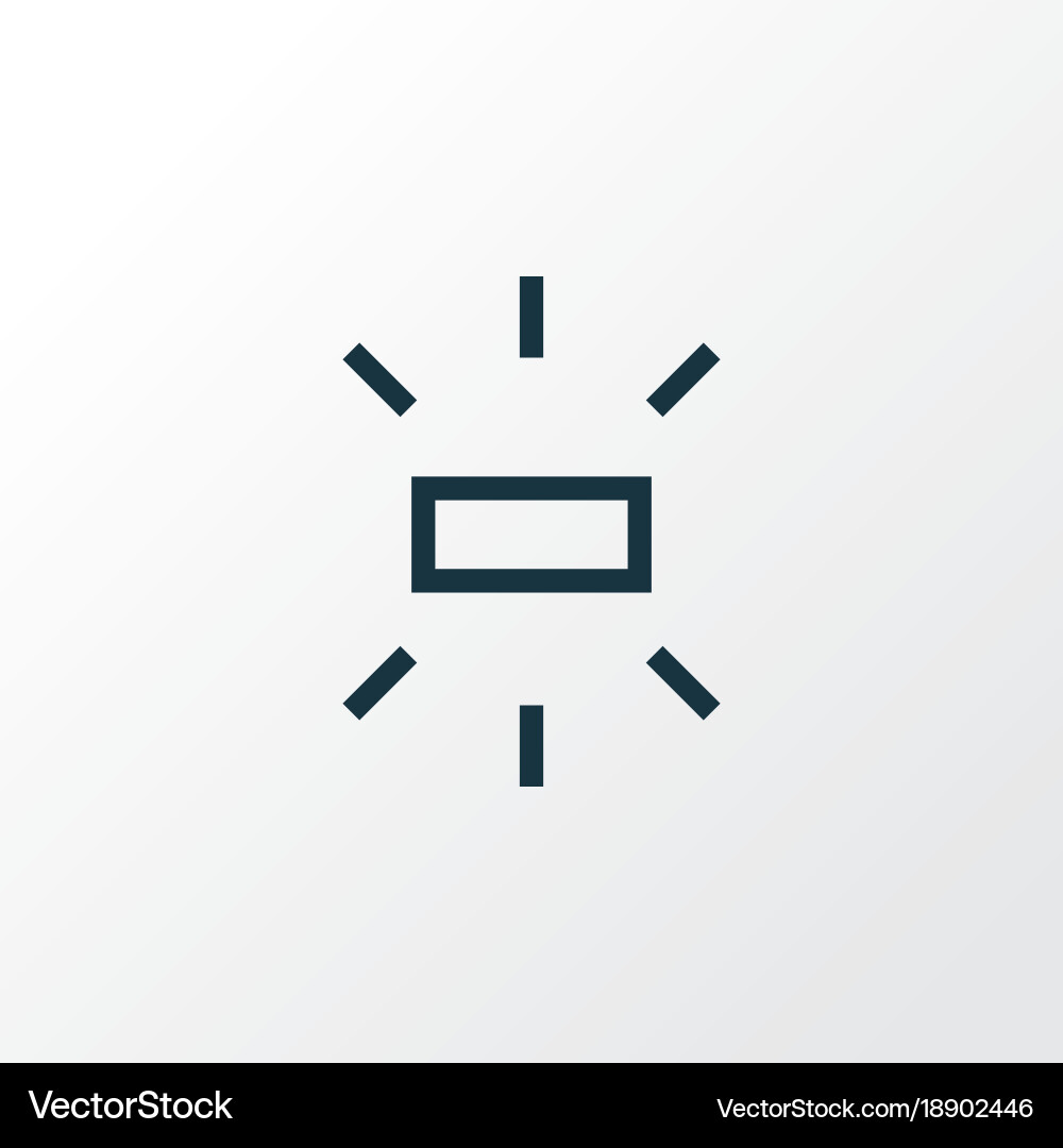 Brightness icon line symbol premium quality Vector Image