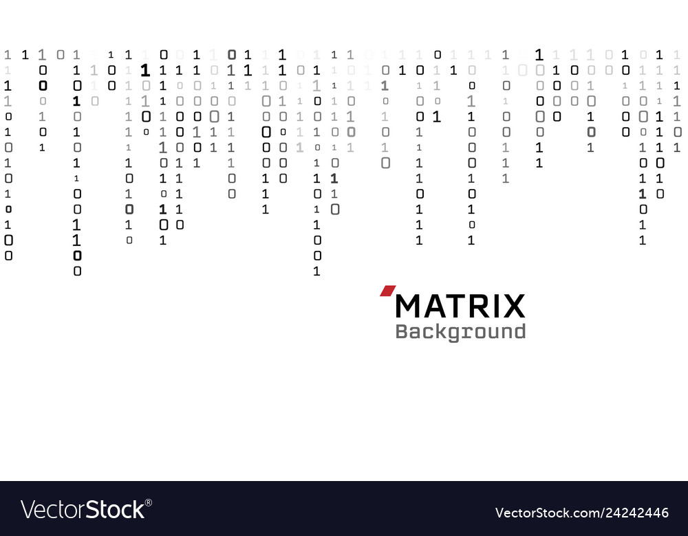 Matrix white background binary digital Royalty Free Vector Matrix white background binary digital Royalty Free Vector