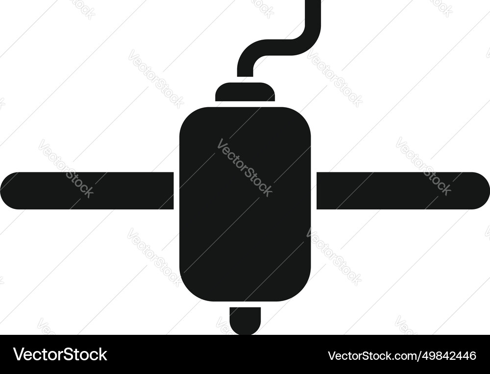Printing cell bio icon simple medical Royalty Free Vector