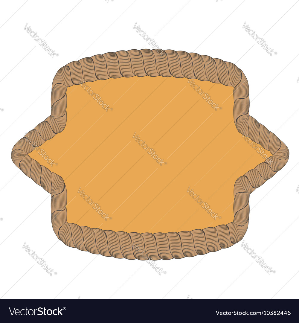 Rope creative ornamental frame Royalty Free Vector Image