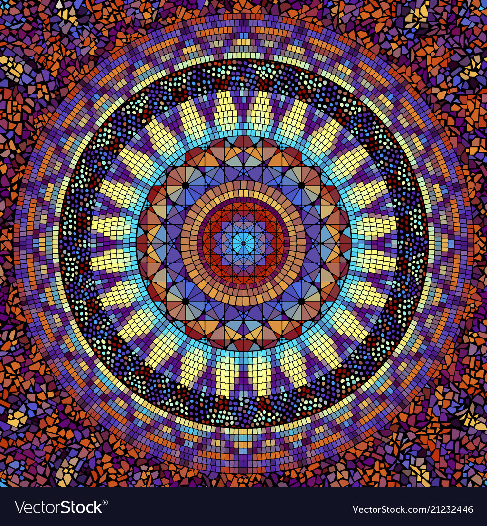 Seamless mosaic pattern Royalty Free Vector Image